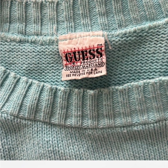Guess | Sweaters | Guess Pastel Blue Knit Top | Poshmark